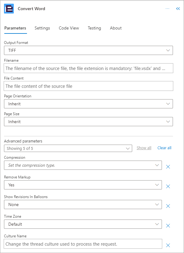 Convert Word – Encodian Customer Help