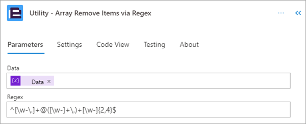 Utility - Array Remove Items via Regex – Encodian Customer Help