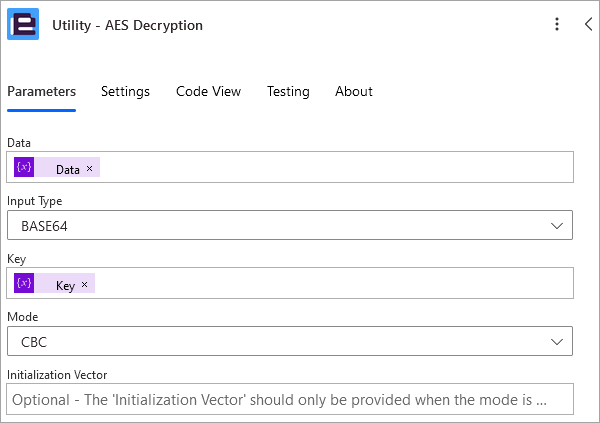 Utility - AES Decryption – Encodian Customer Help