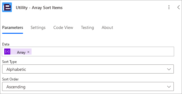 Utility Array Sort Items Encodian Customer Help