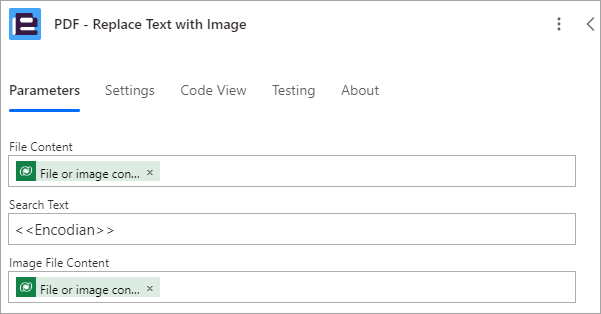 PDF - Replace Text with Image – Encodian Customer Help