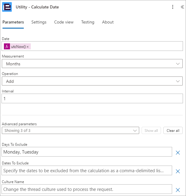 Utility Calculate Date Encodian Customer Help 