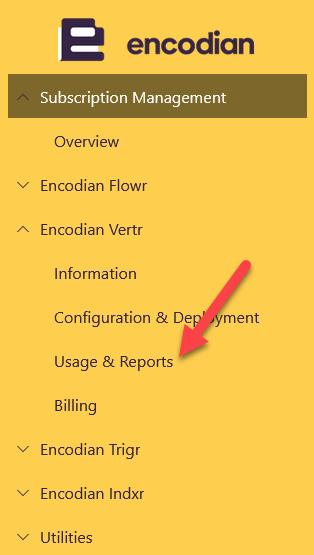Review Vertr Usage – Encodian Customer Help